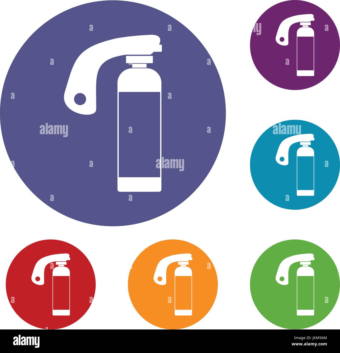 Fire extinguisher icons set Stock Vector Image & Art - Alamy