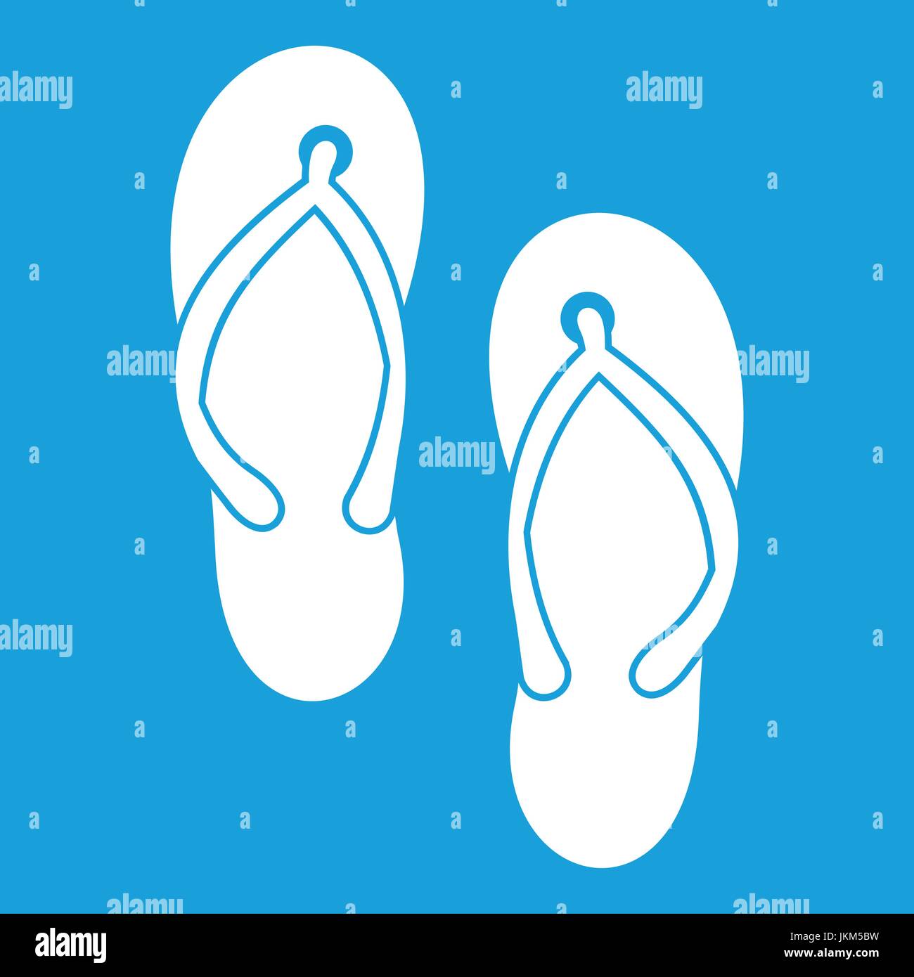 Beach thongs icon white Stock Vector Image & Art - Alamy