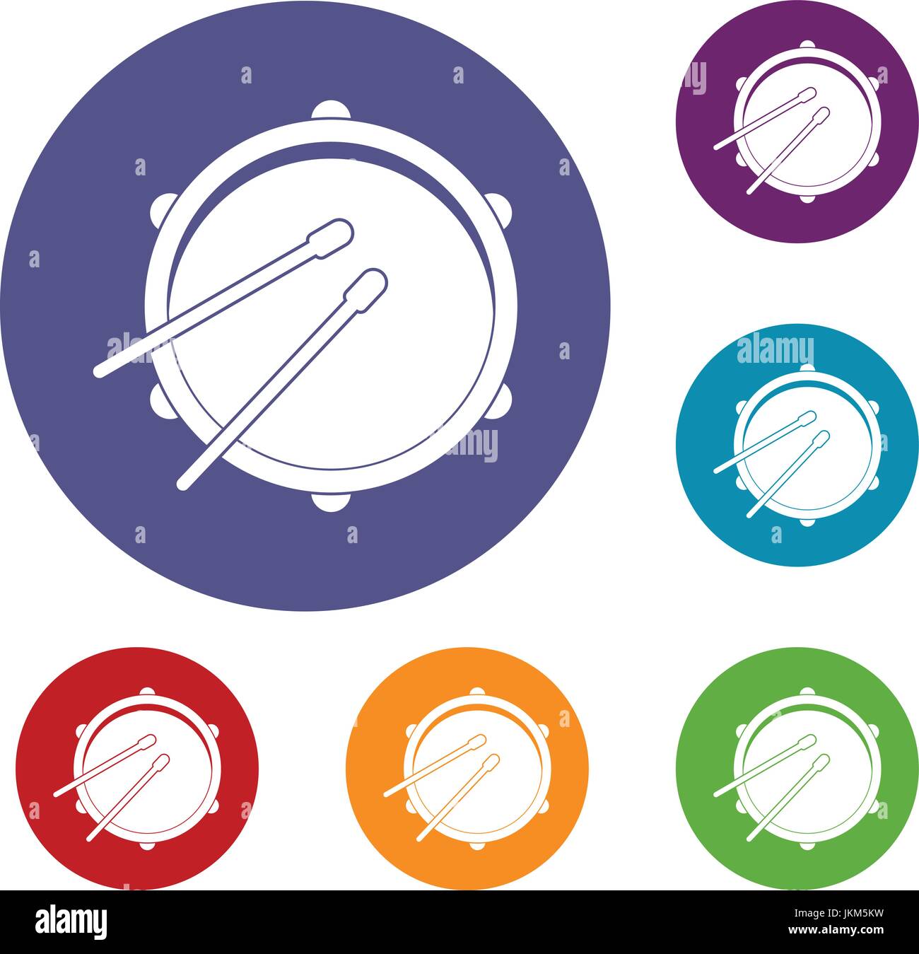 Drum icons set Stock Vector Image & Art - Alamy