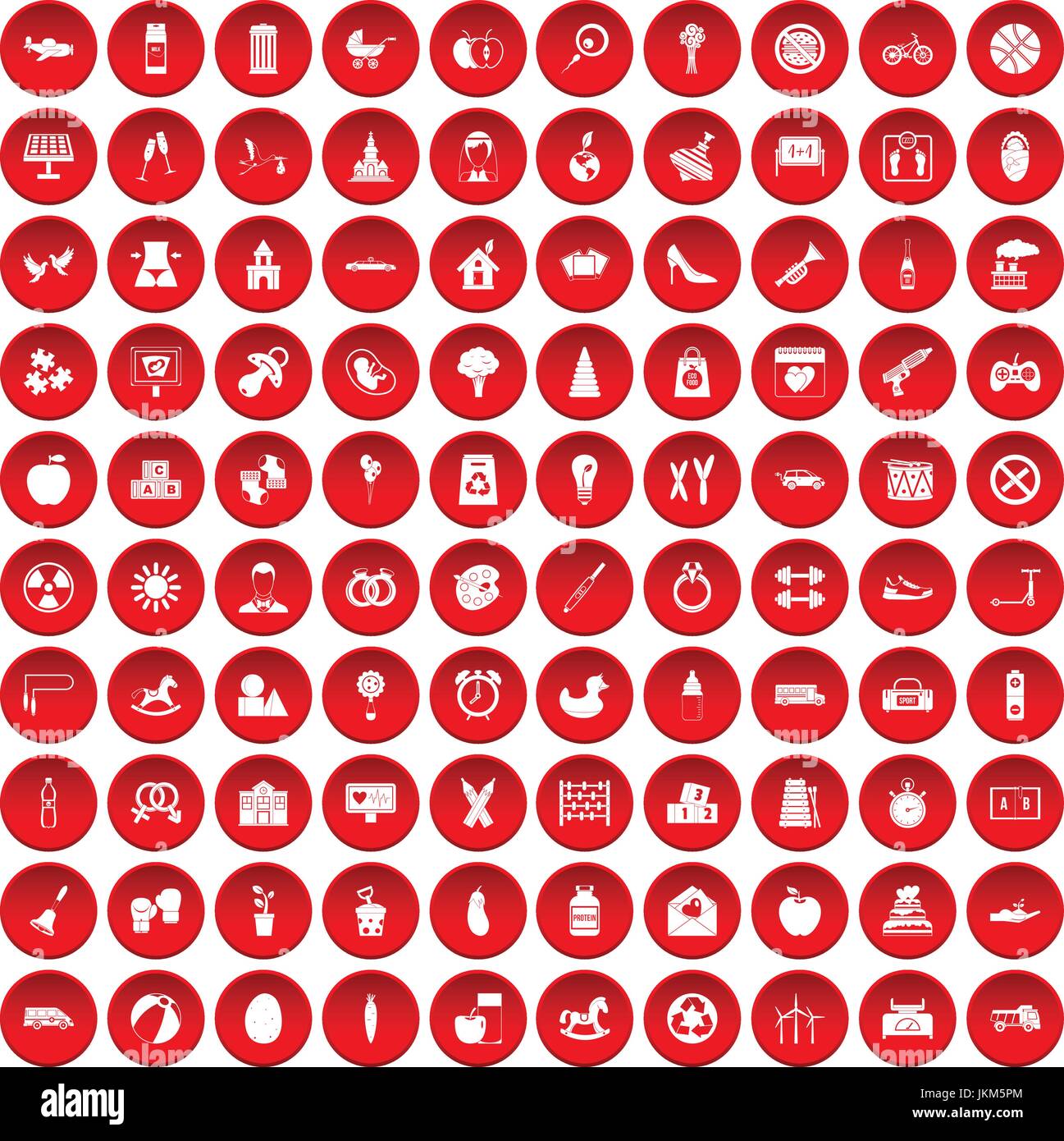 100 maternity leave icons set red Stock Vector Image & Art - Alamy