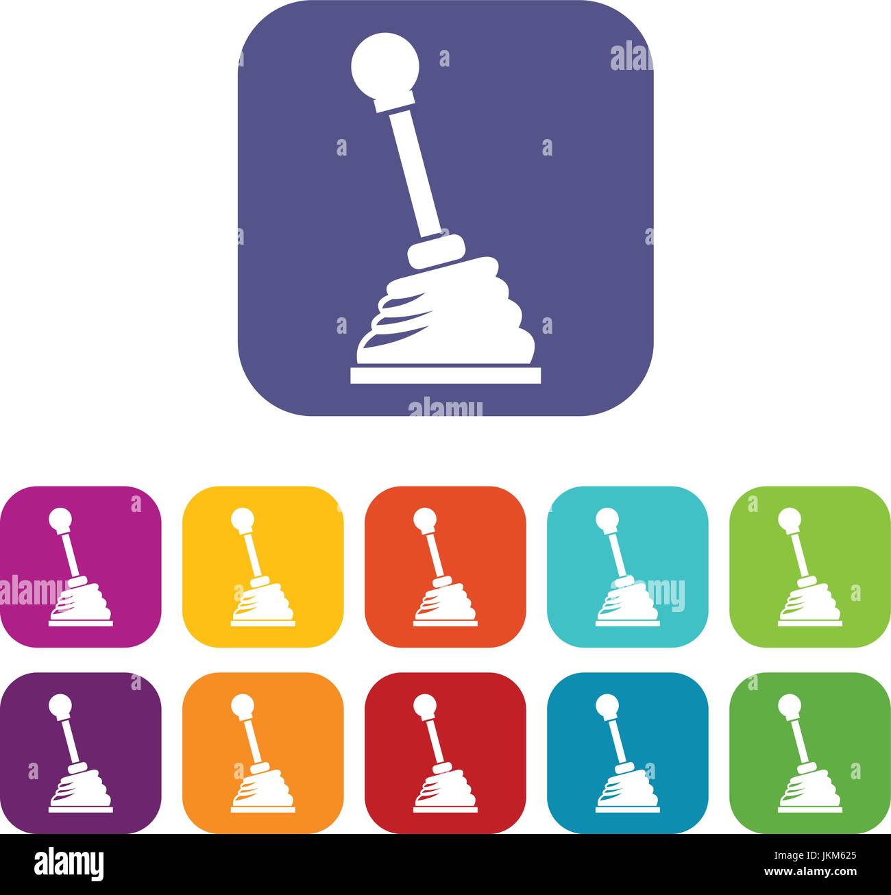 Gear stick icons set Stock Vector Image & Art - Alamy