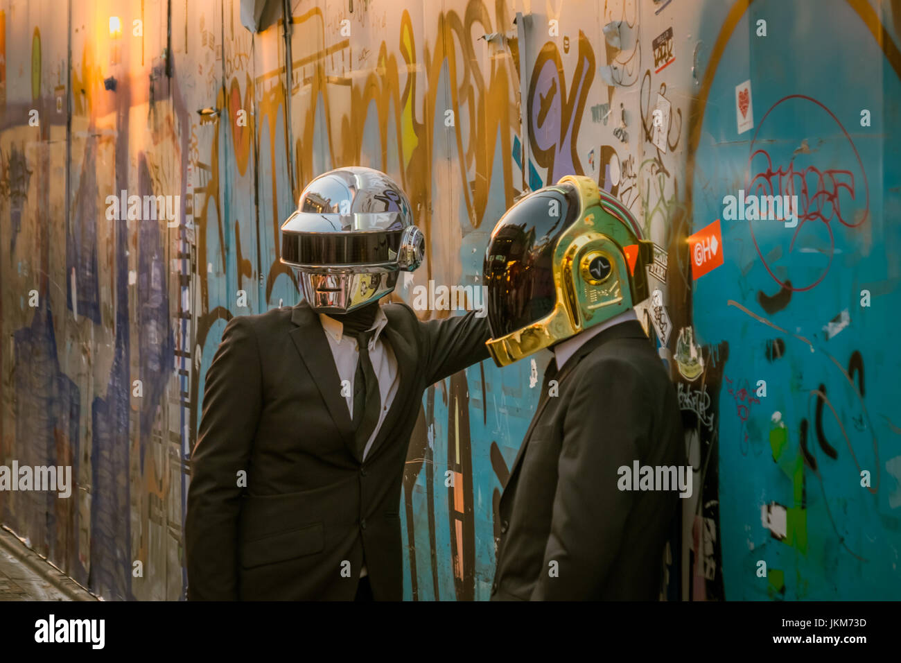 Men in helmets hi-res stock photography and images - Alamy