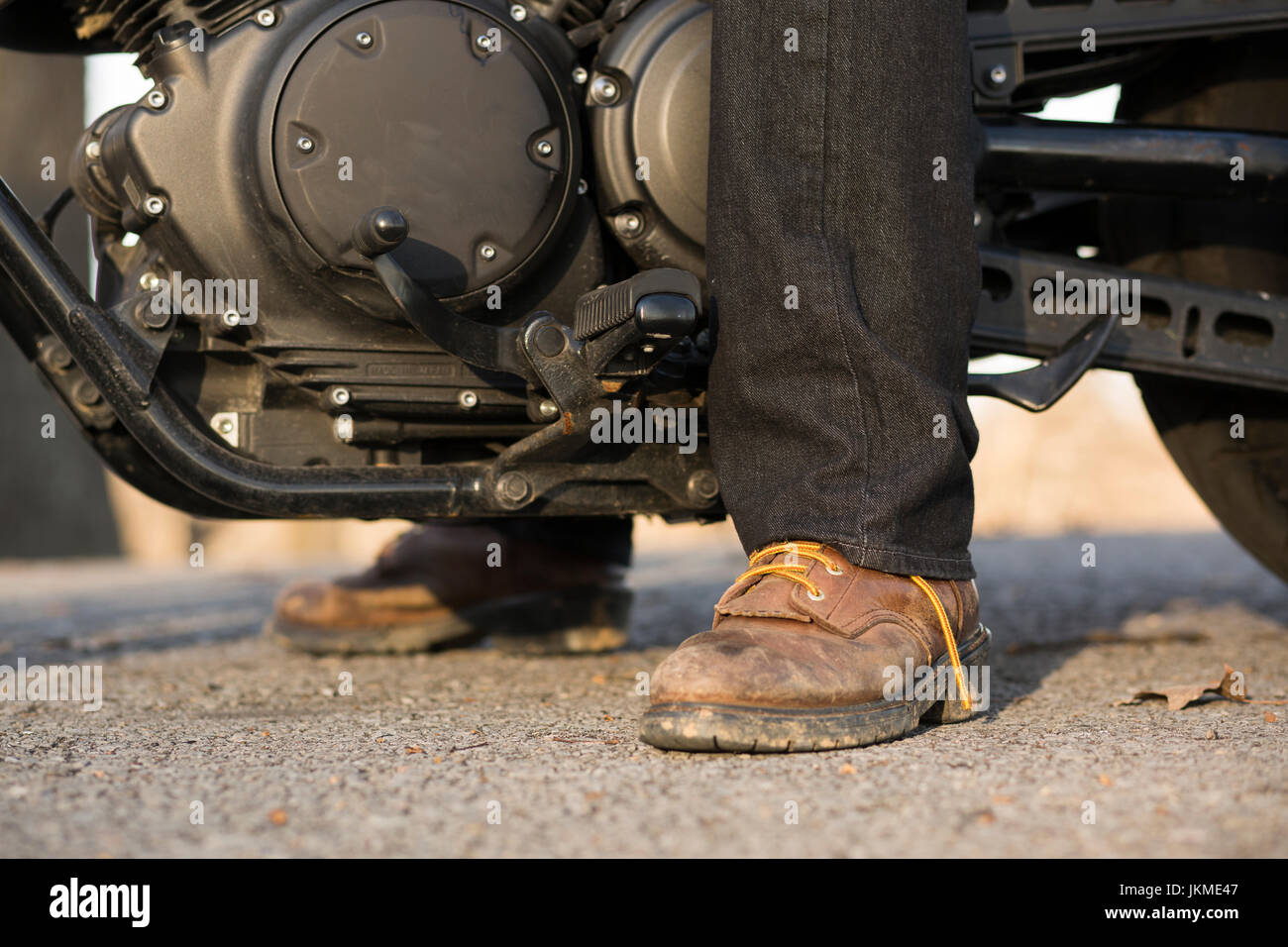Biker sleeping hi-res stock photography and images - Alamy