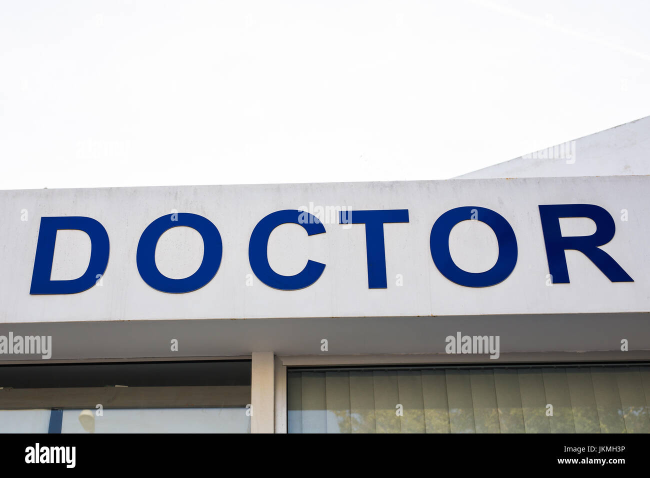 signboard of a doctor, pointer Stock Photo - Alamy