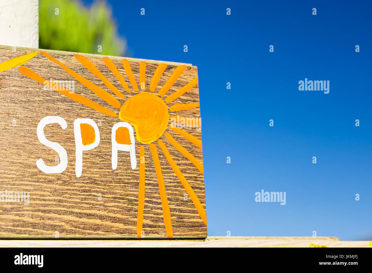Spa Sign, signboard Stock Photo - Alamy