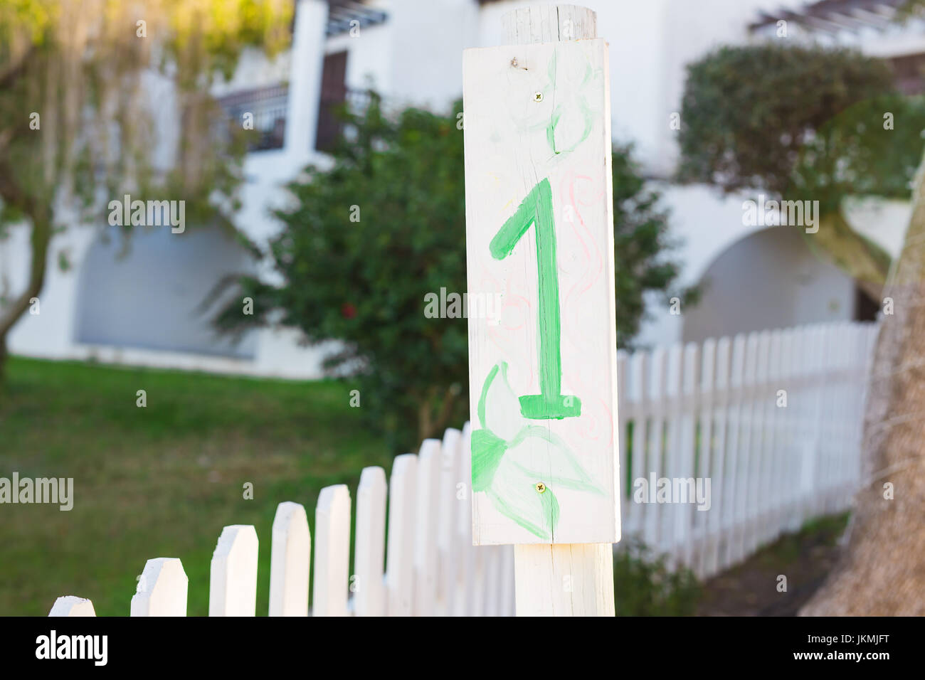 Grunge font number 1 hi-res stock photography and images - Alamy