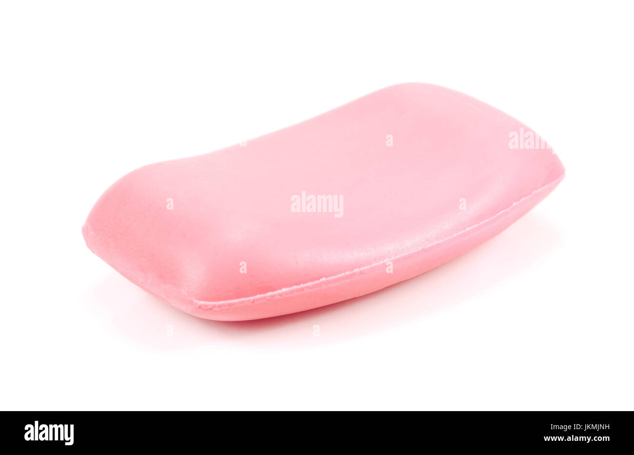 Pink soap isolated on white background Stock Photo - Alamy