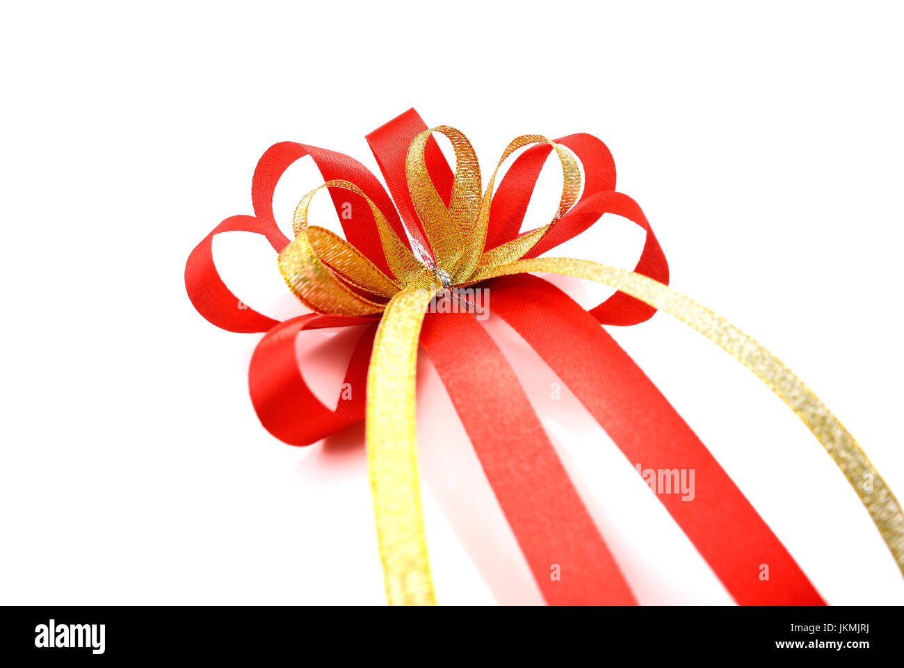 Golden corner ribbon bow hi-res stock photography and images - Alamy