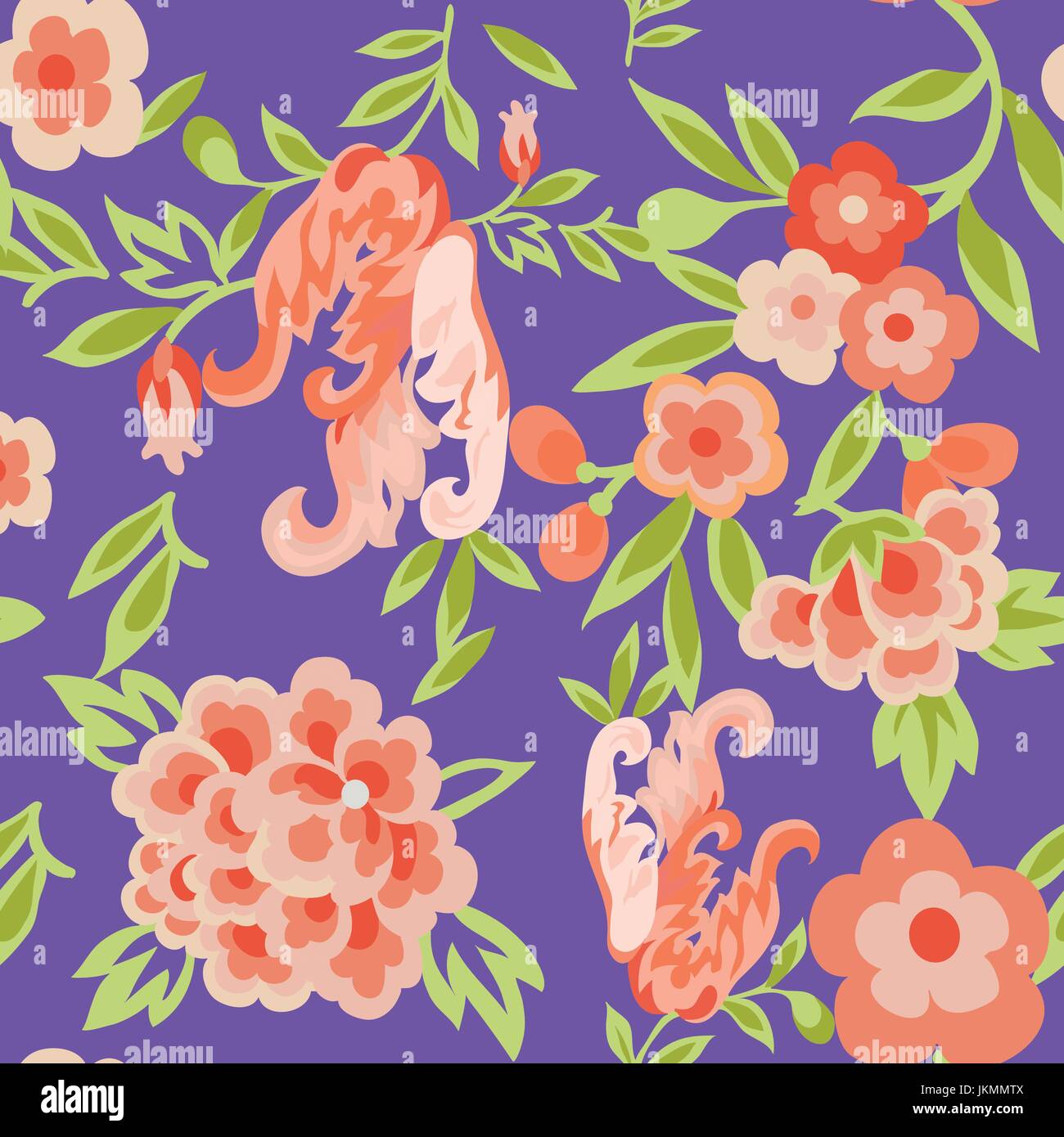 A repeatedly floral pattern Stock Vector Image & Art - Alamy