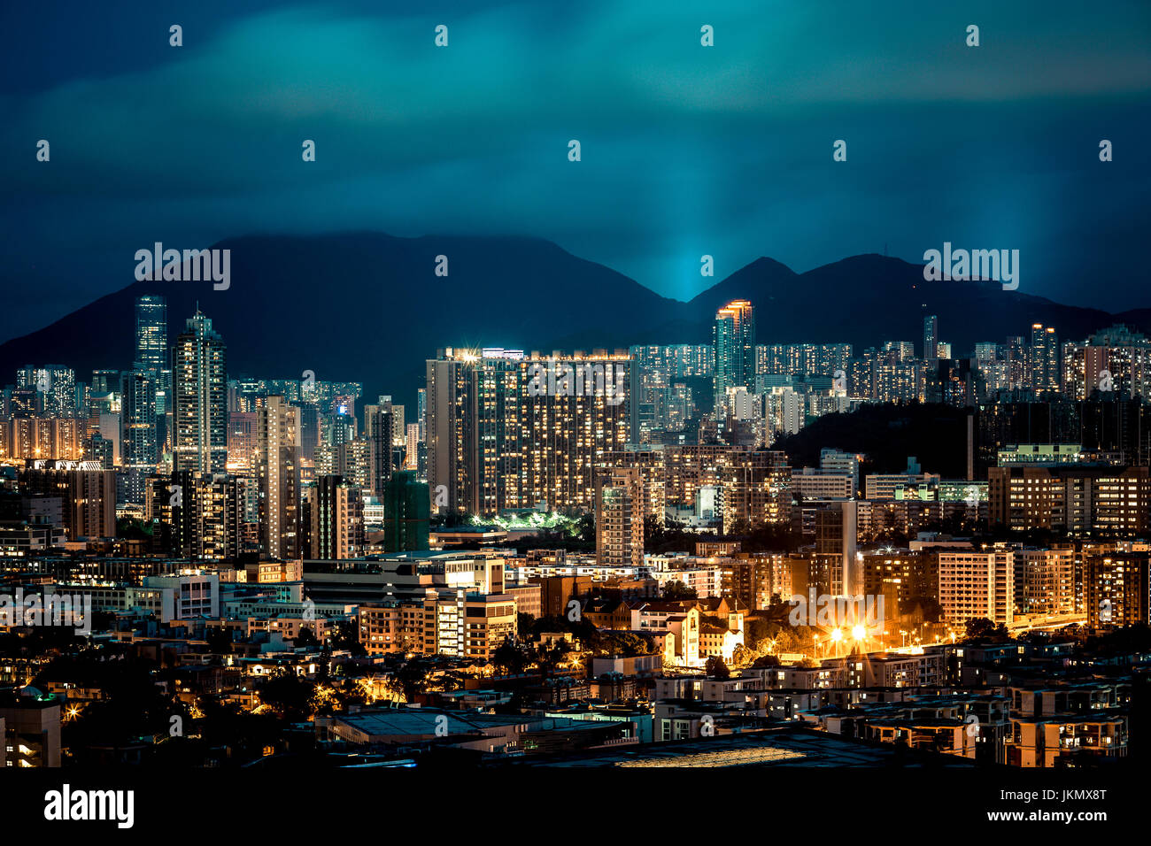 Hong Kong city view at night Stock Photo - Alamy