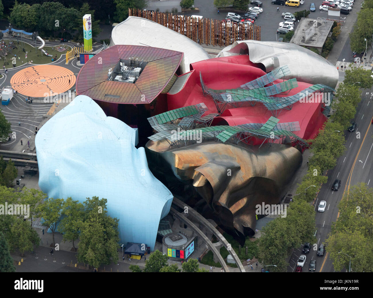 Experience Music Project, Seattle, Washington State, USA Stock Photo ...