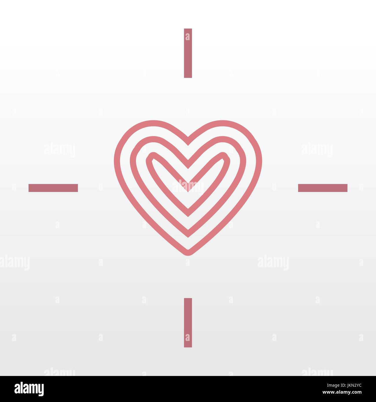 heart target logo icon,vector Illustration EPS10 Stock Vector Image ...