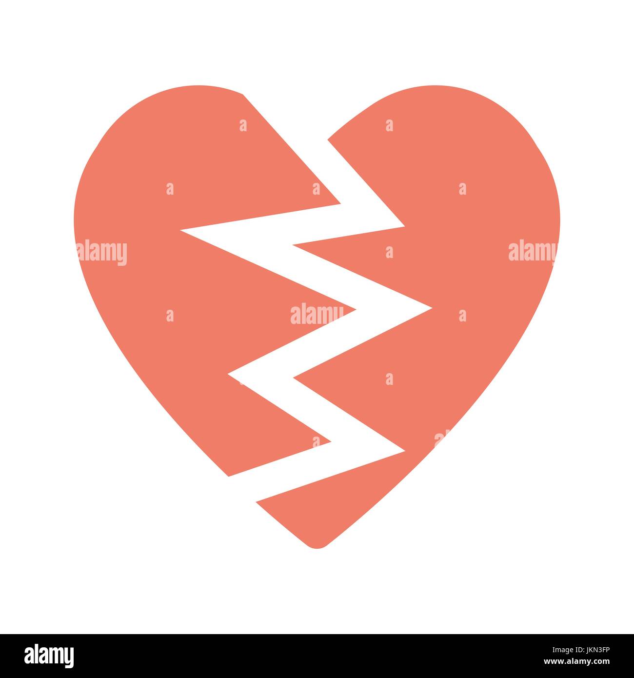 red broken heart shape flat icon,vector Illustration EPS10 Stock Vector ...
