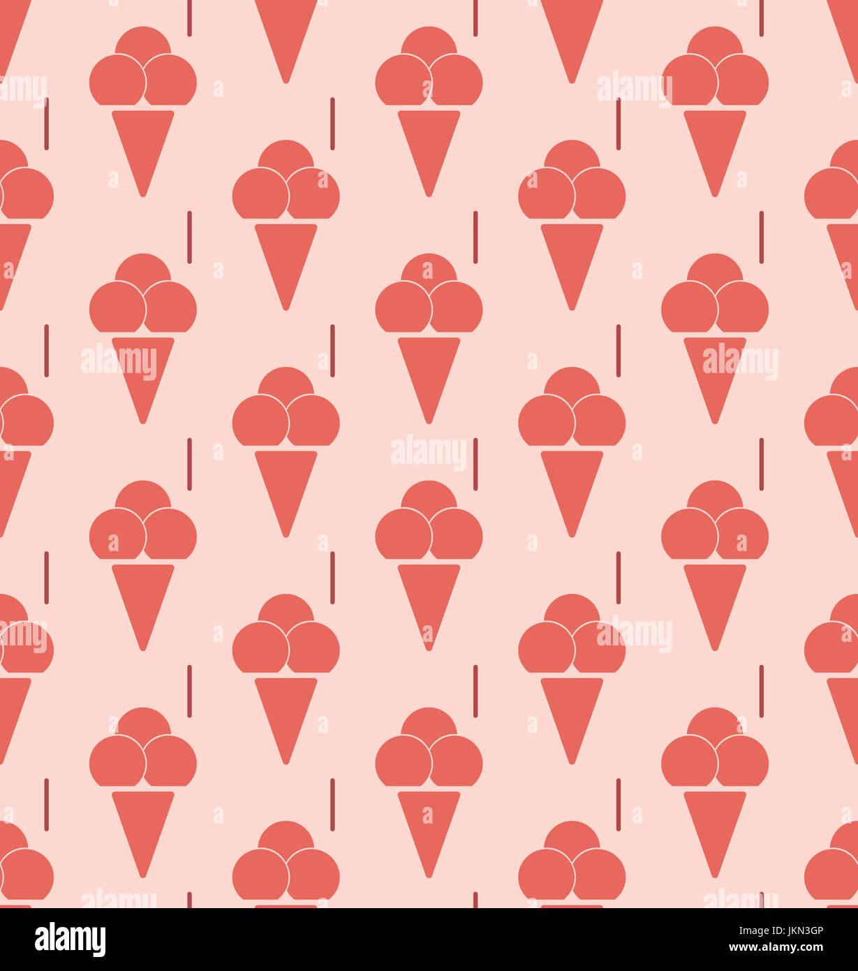 red tone ice cream design pattern background,vector Illustration EPS10 ...
