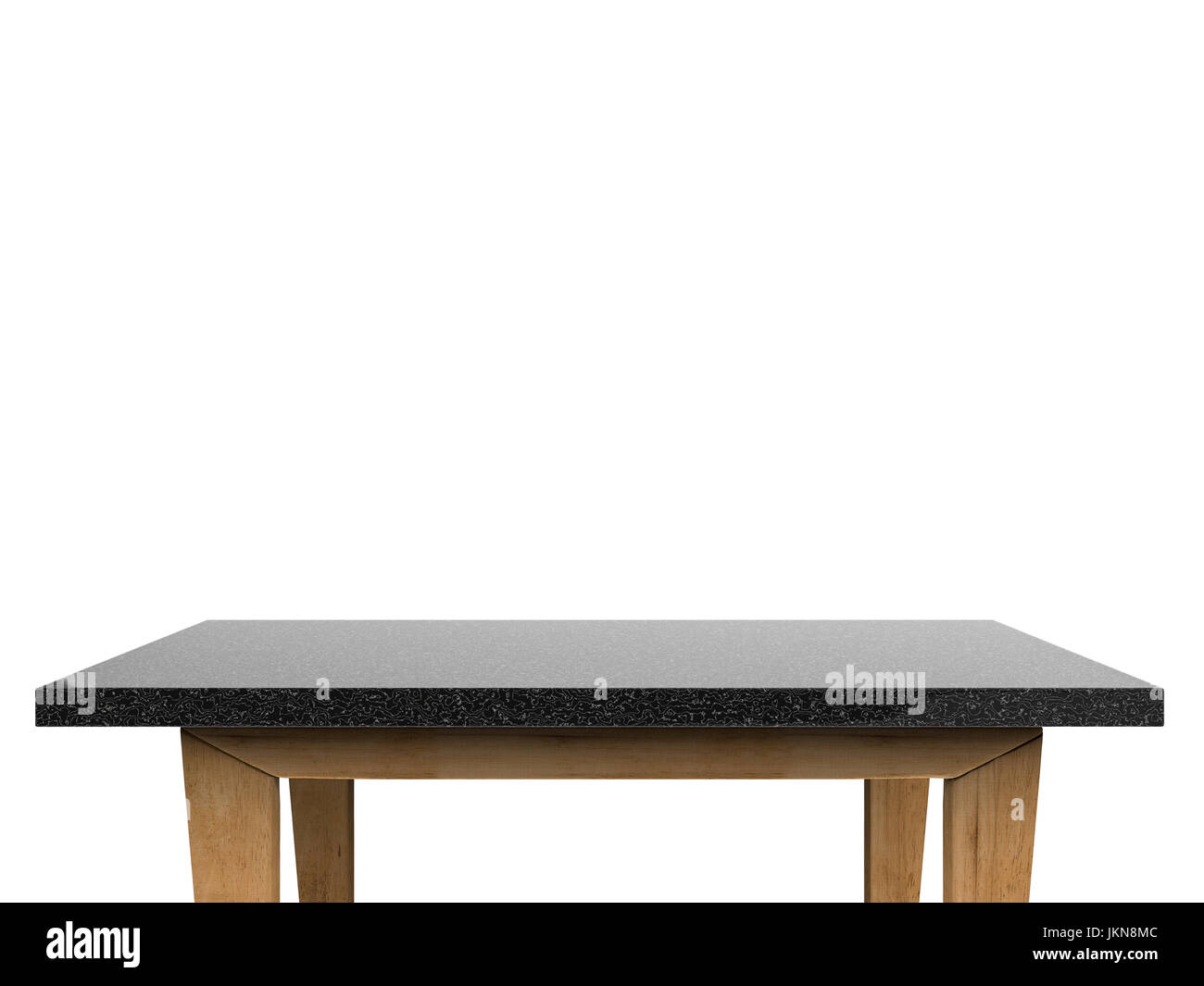 empty table on white background Stock Photo - Alamy