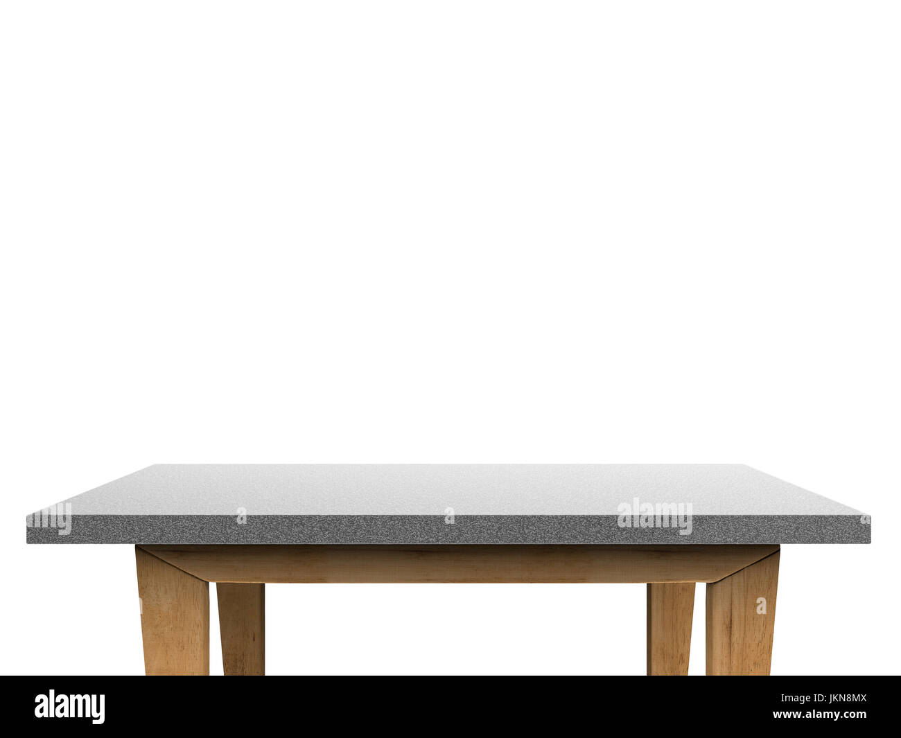 empty table on white background Stock Photo - Alamy