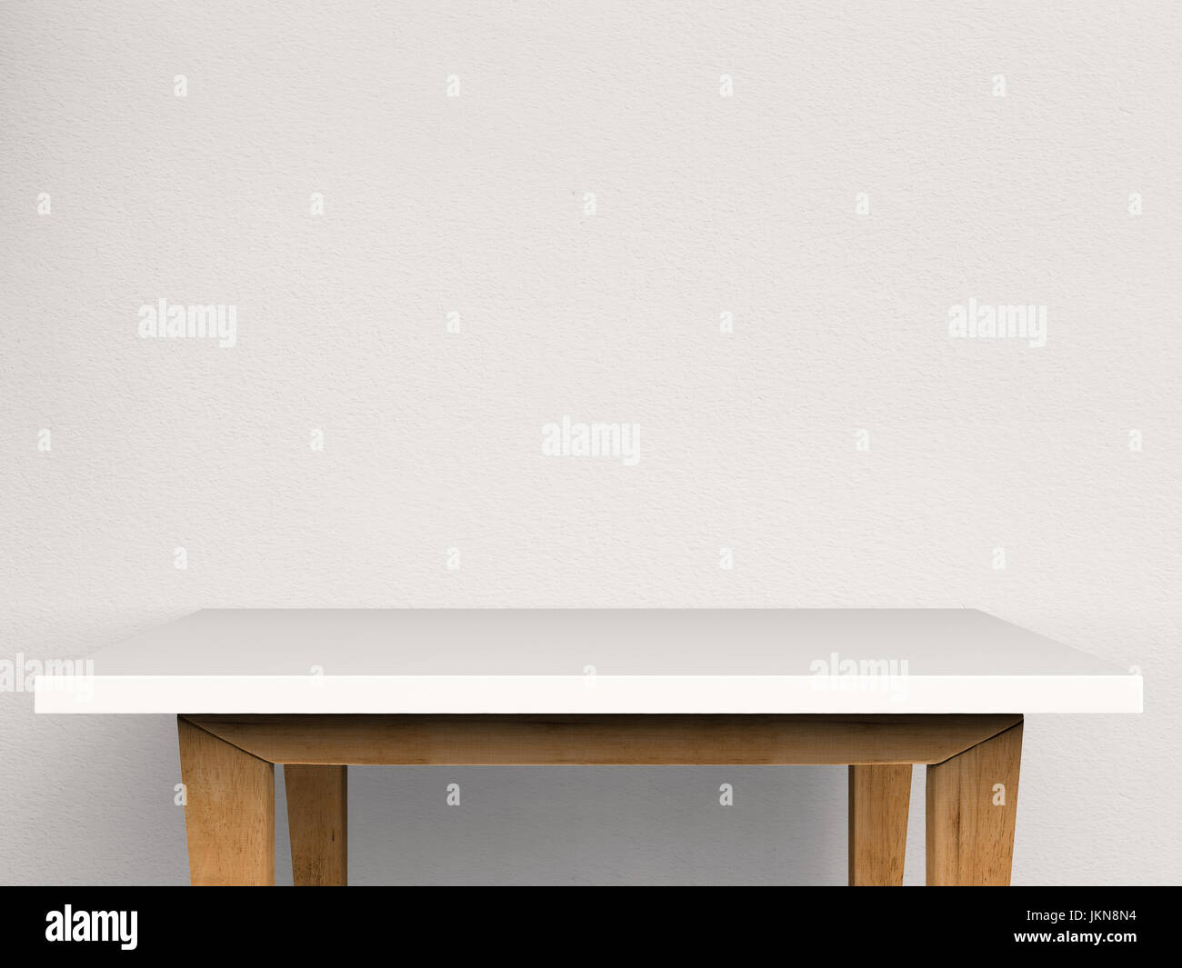 empty table on white background Stock Photo - Alamy