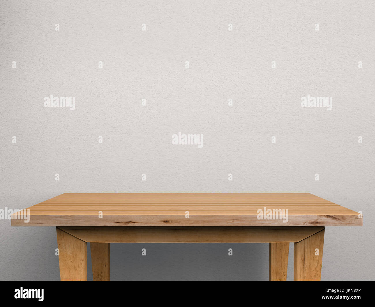 empty wooden table on grey background Stock Photo - Alamy