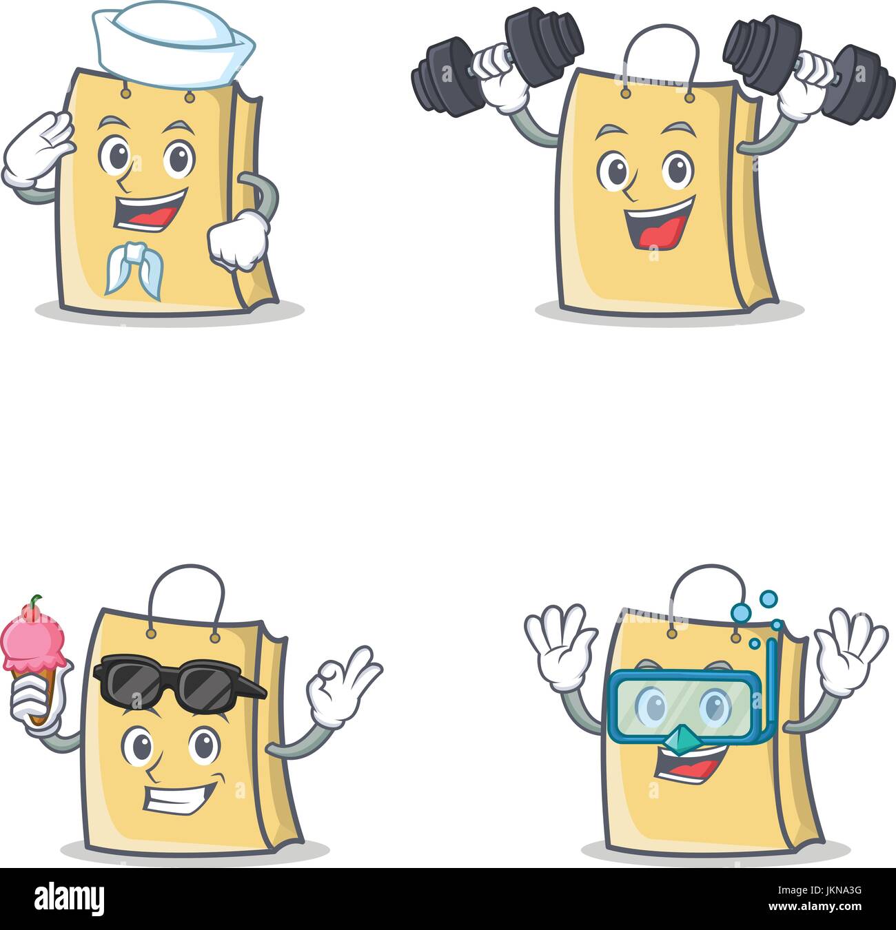 Ice cream diving Stock Vector Images - Alamy