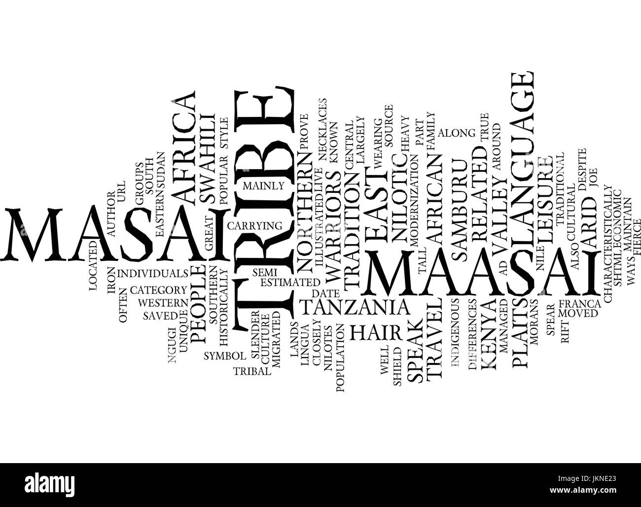 Masai Tribe Stock Vector Images - Alamy