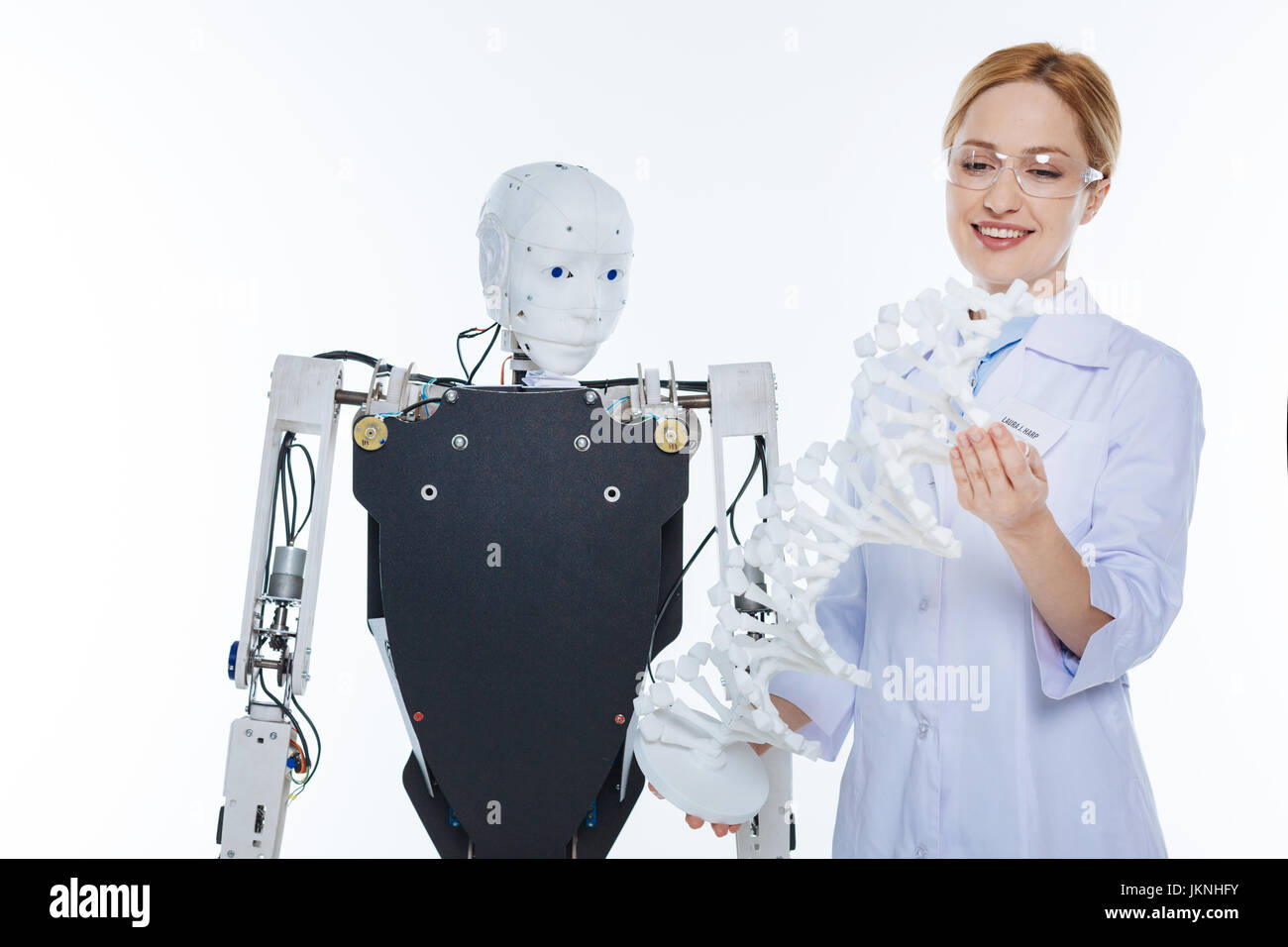 Charming dynamic woman fascinated with new perspectives Stock Photo - Alamy