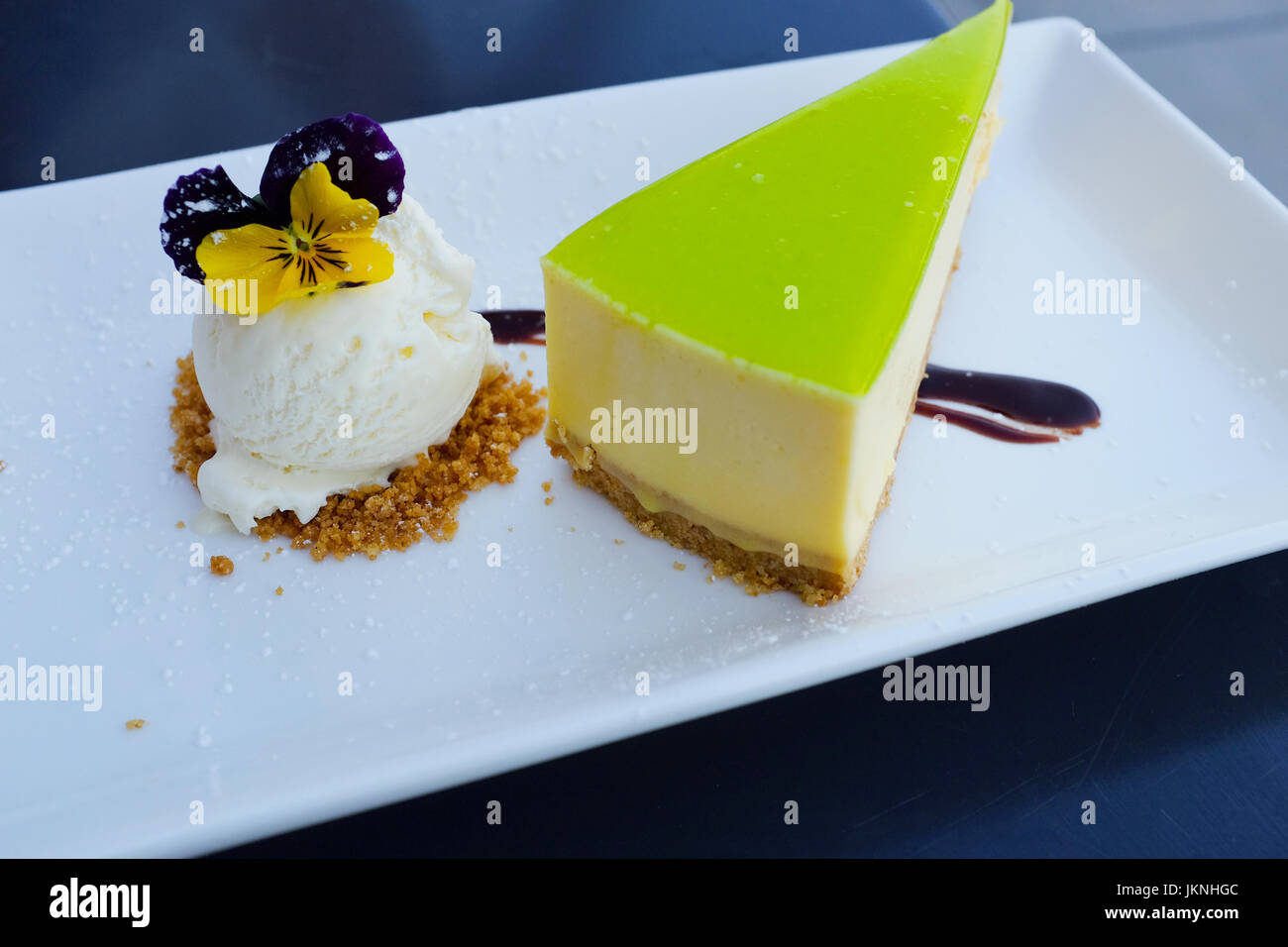 cheesecake desert, Howth, Dublin Ireland Stock Photo - Alamy