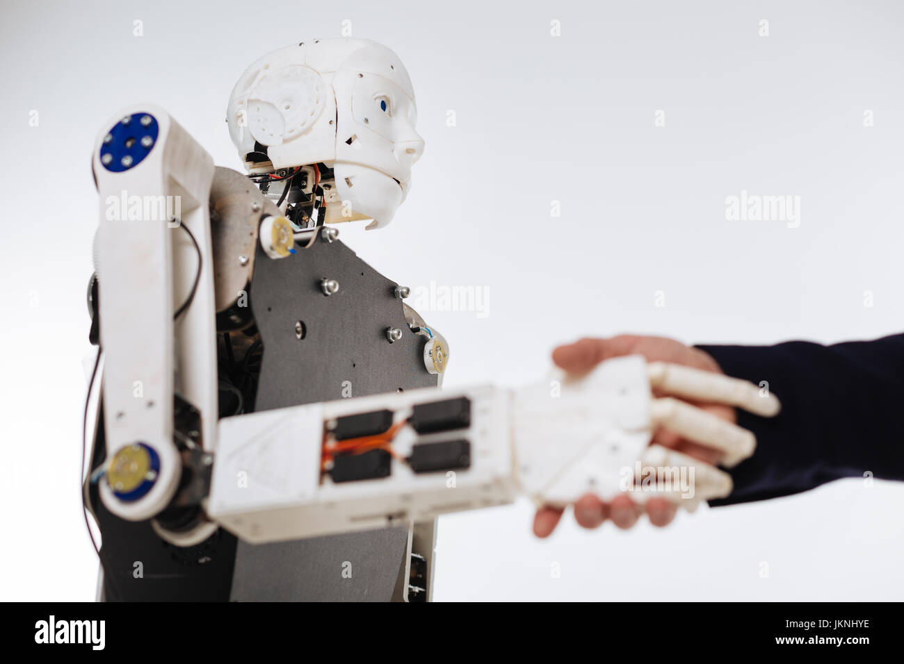 Elaborate innovative robot undergoing some tests Stock Photo - Alamy