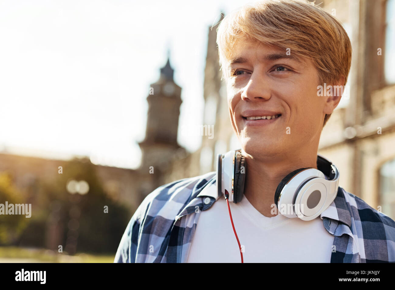 Portrait of ambitious young student Stock Photo - Alamy
