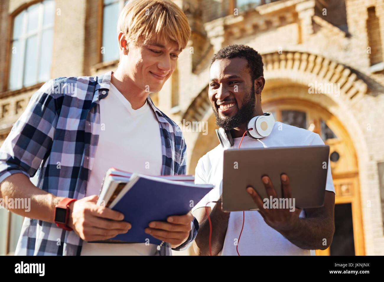 Two international student working hi-res stock photography and images ...