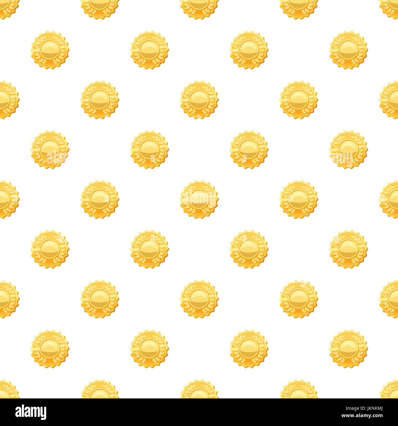 Gold medal pattern cartoon hi-res stock photography and images - Alamy