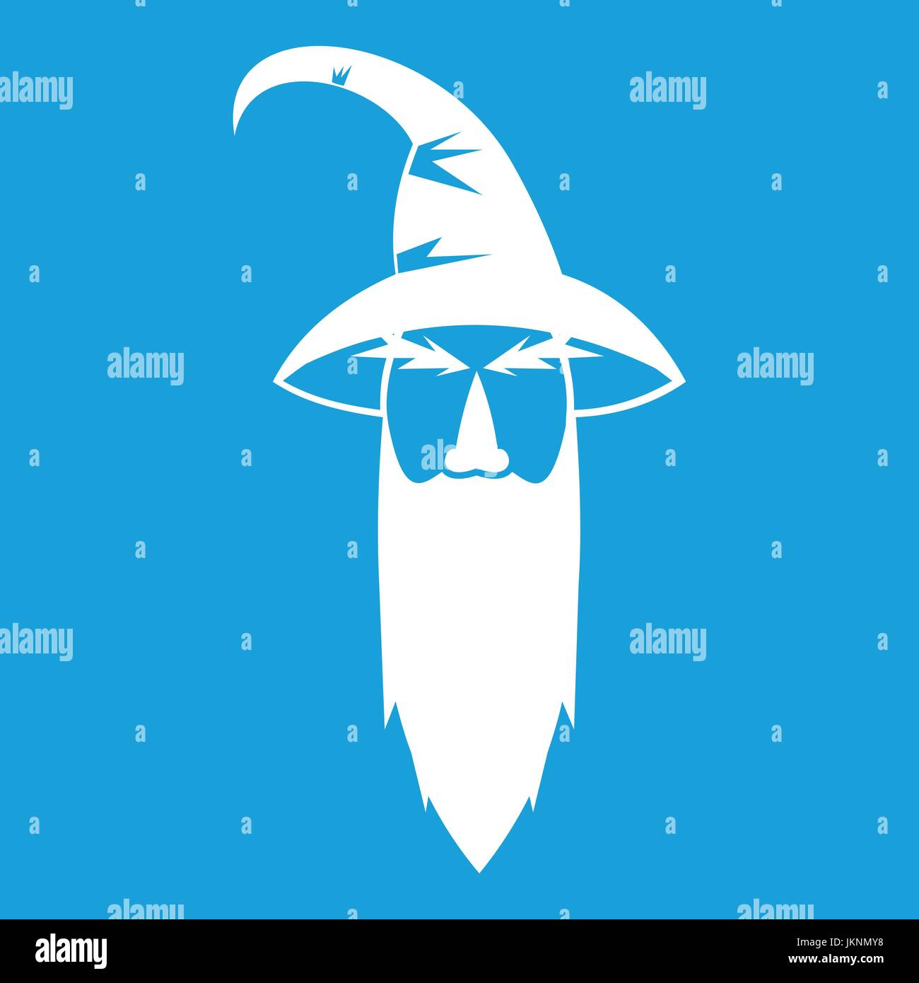 Wizard icon white Stock Vector Image & Art - Alamy