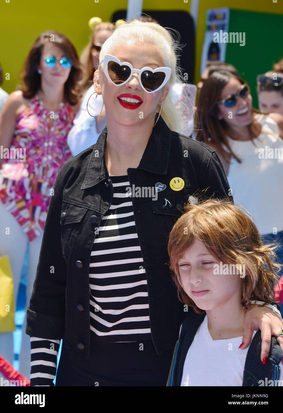 Los Angeles, USA. 23rd July, 2017. a Christina Aguilera, ,son Max Liron ...