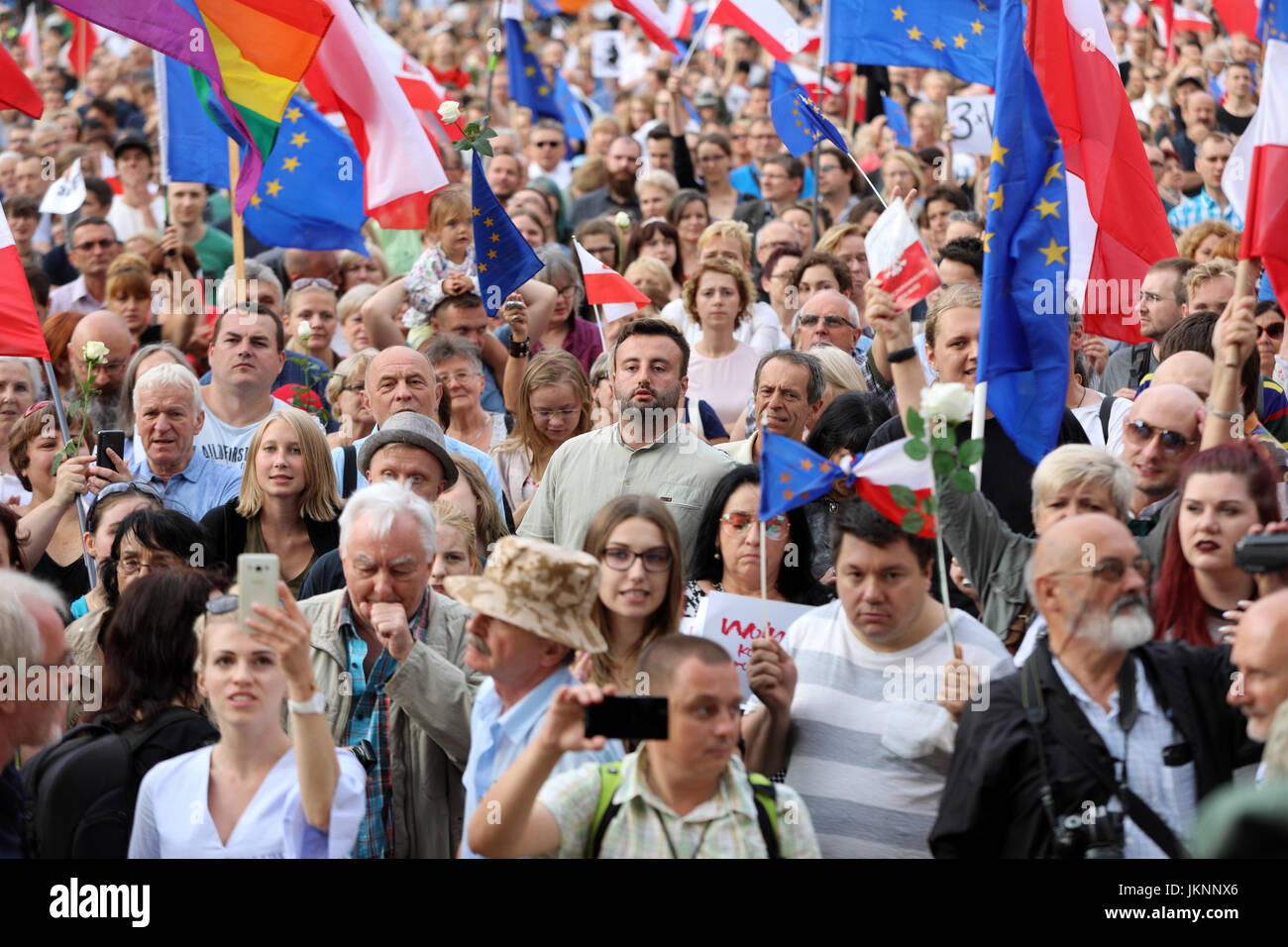 Cracow, Poland. 23rd July, 2017. Another day in Cracow thousands of ...