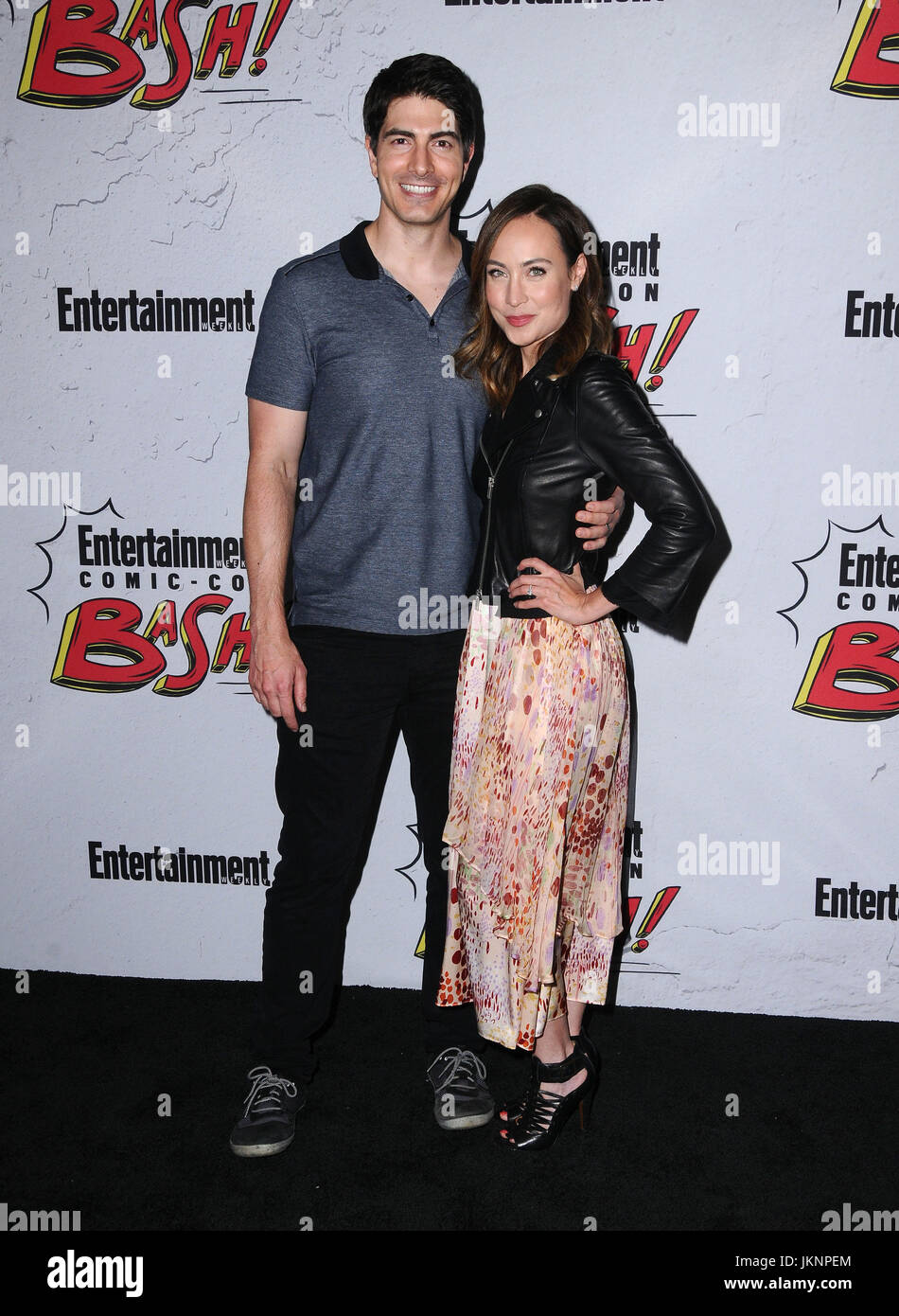 San Diego, USA. 22nd July, 2017. Brandon Routh, Courtney Ford . 2017 Entertainment Weekly's ...