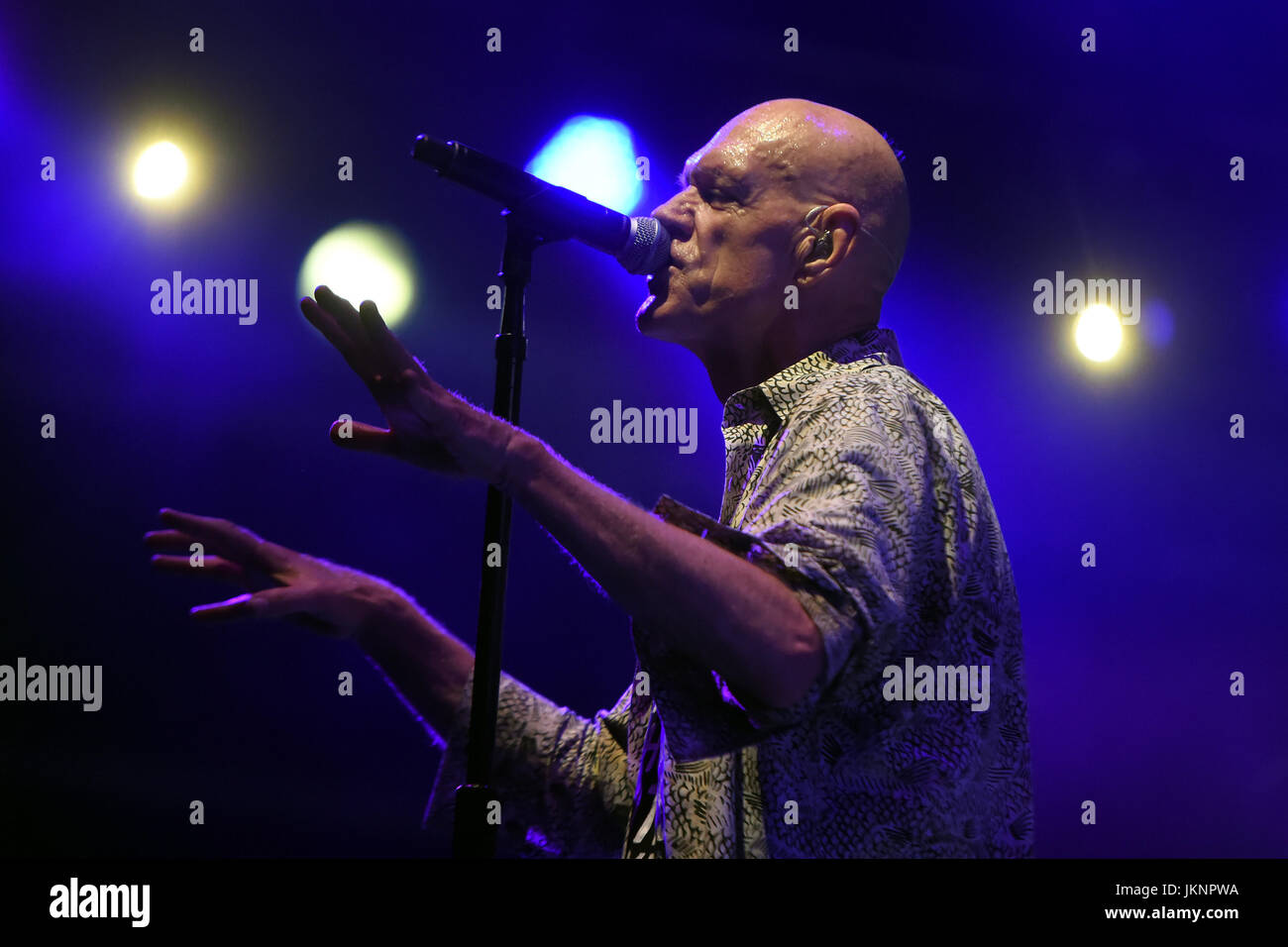 Ostrava, Czech Republic. 21st July, 2017. Singer Peter Garrett of the ...