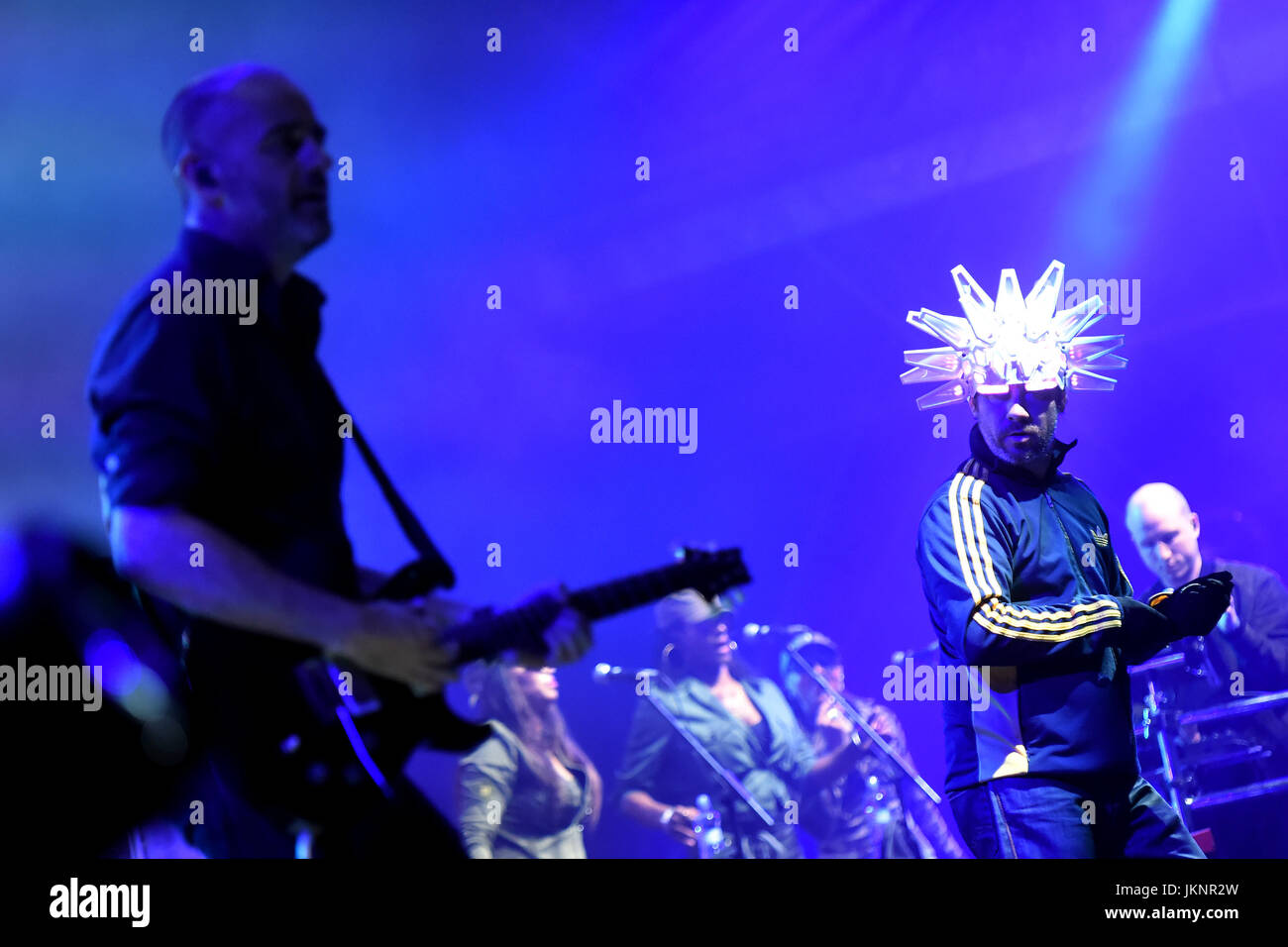 Ostrava, Czech Republic. 22nd July, 2017. Singer Jay Kay (right) of the ...