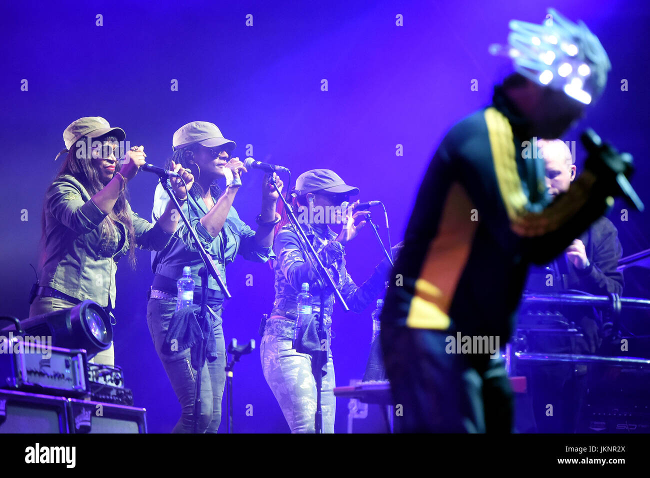 Ostrava, Czech Republic. 22nd July, 2017. Singer Jay Kay (right) of the ...