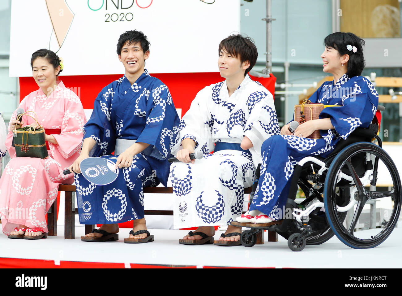 (L-R Homare Sawa, Maharu Yoshimura, Takuro Yamada, Aki Taguchi, JULY 24 ...