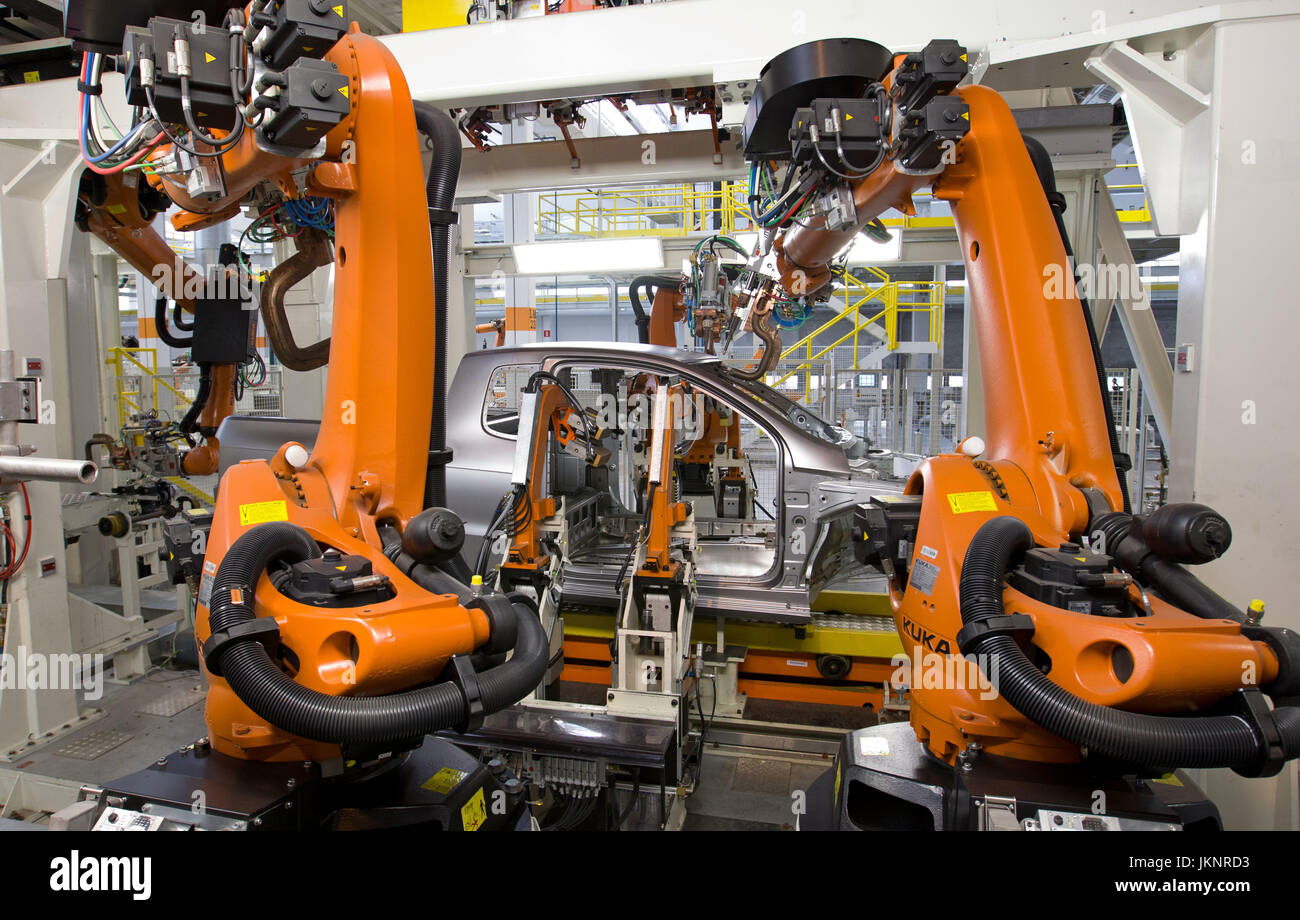 A handout picture shows the production at the Volkswagen plant in San ...