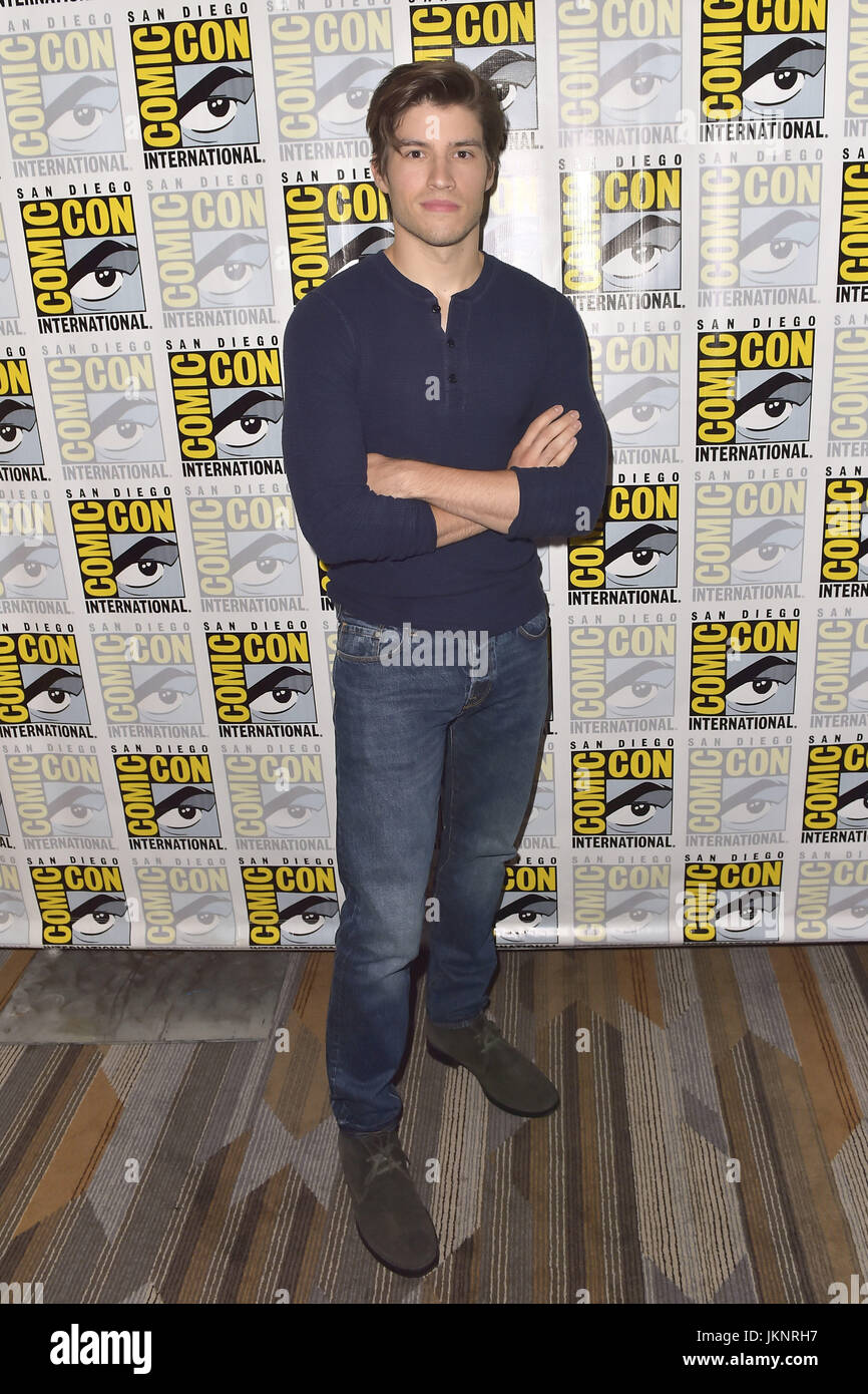 Cameron Cuffe attends the 'Krypton' press line during Comic-Con ...