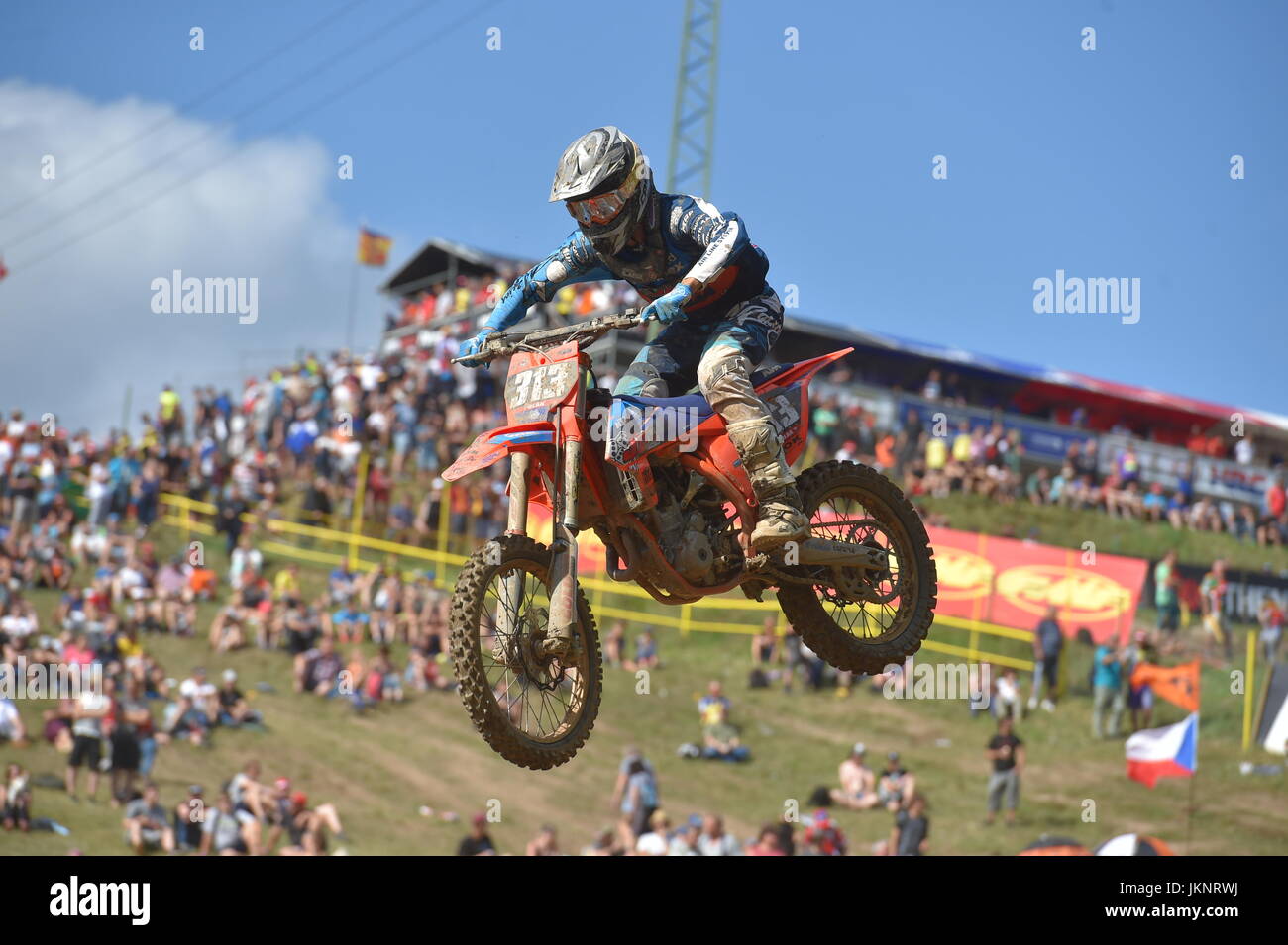 Loket, Czech Republic. 23rd July, 2017. Petr Polak (Czech) races during ...