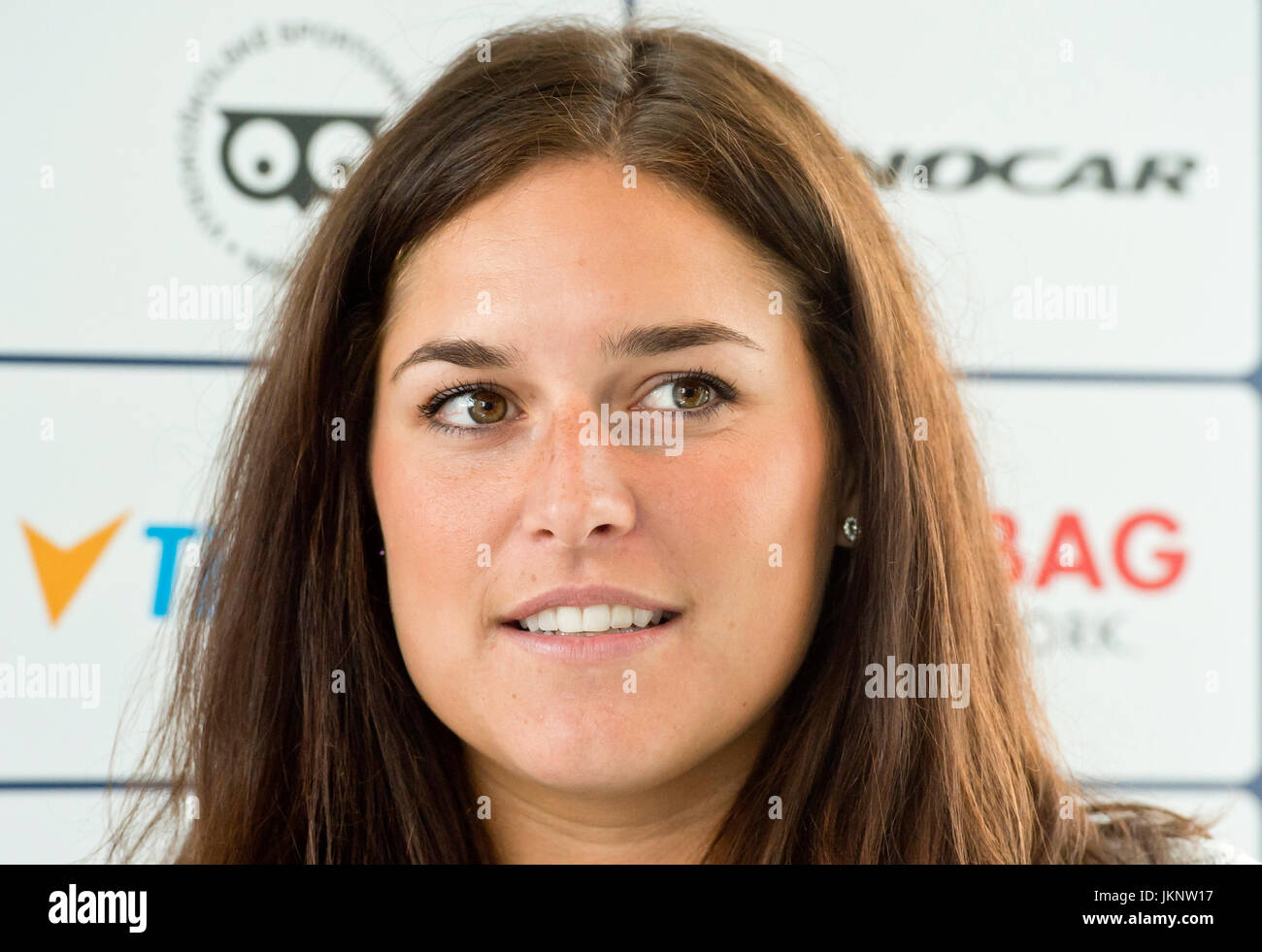 Prague, Czech Republic. 24th July, 2017. Czech beach volleyball player ...
