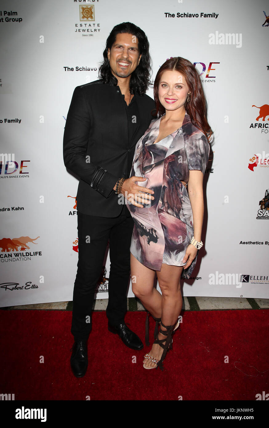 HOLLYWOOD, CA - JULY 23: Anna Trebunskaya, Nevin Millan, At Ride ...