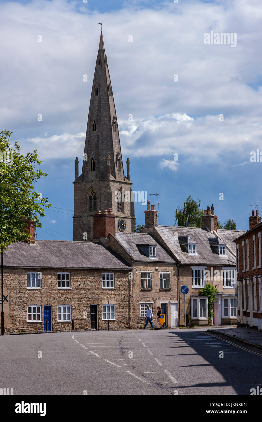 North Street and St Peter's church, Oundle, Peterborough ...