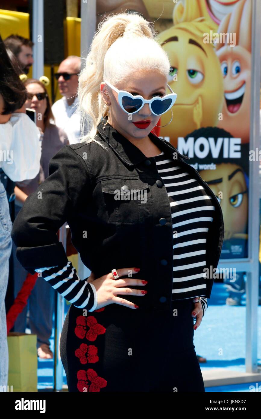 Christina Aguilera at arrivals for THE EMOJI MOVIE Premiere, Regency ...