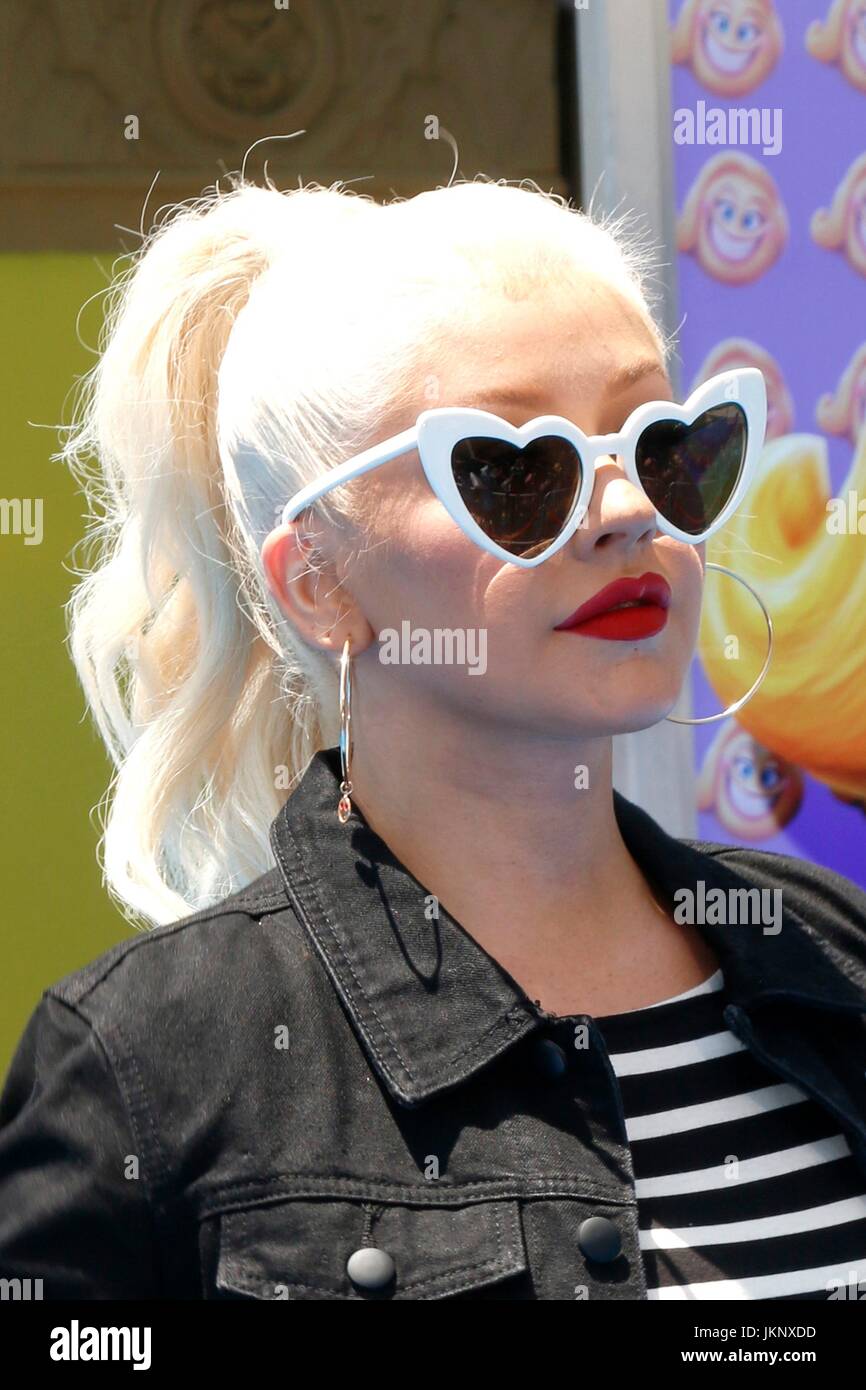 Christina Aguilera at arrivals for THE EMOJI MOVIE Premiere, Regency ...