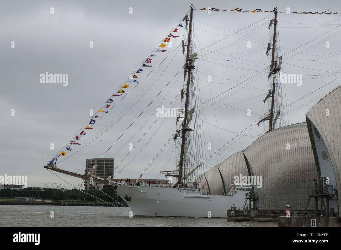 London, UK 24th July 2017. 115 metre long Peruvian Navy training ship ...
