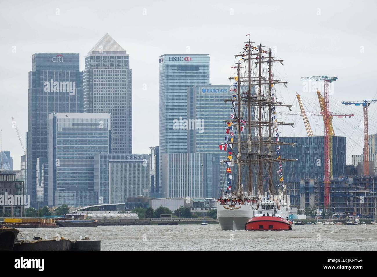 London, UK 24th July 2017. 115 metre long Peruvian Navy training ship ...