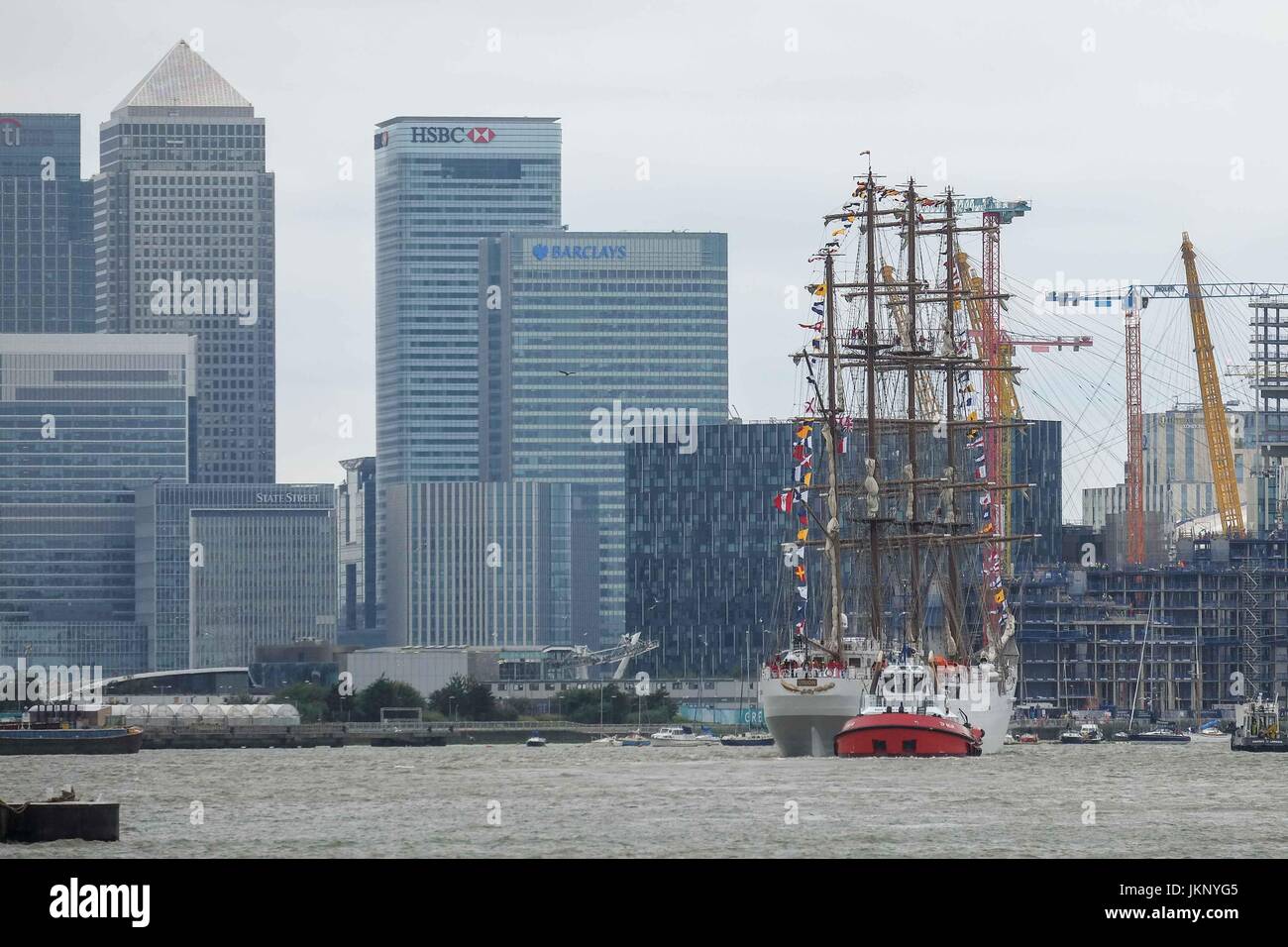 London, UK 24th July 2017. 115 metre long Peruvian Navy training ship ...