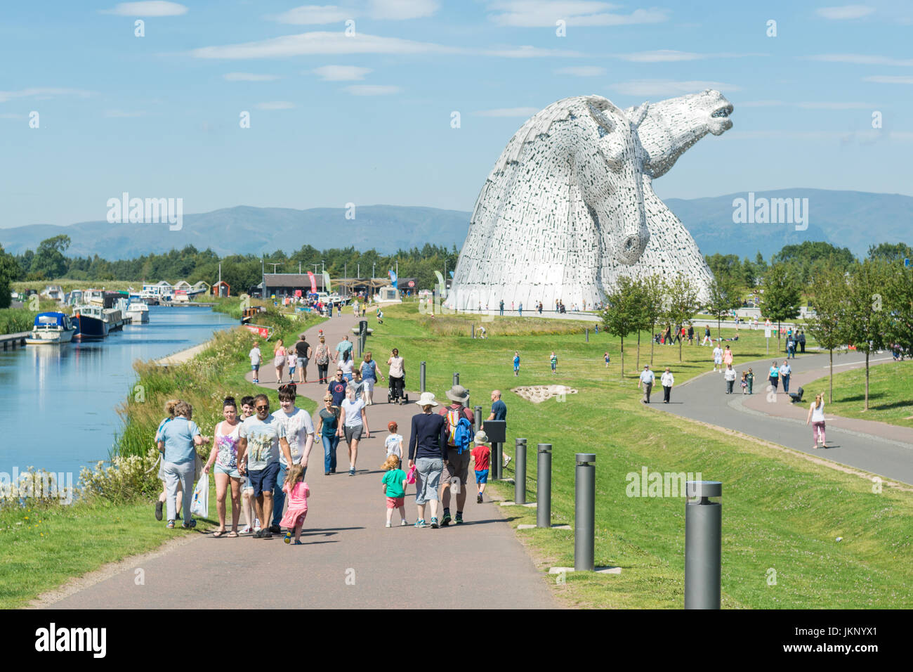 The Kelpies, The Helix, Falkirk, Scotland, UK Stock Photo - Alamy